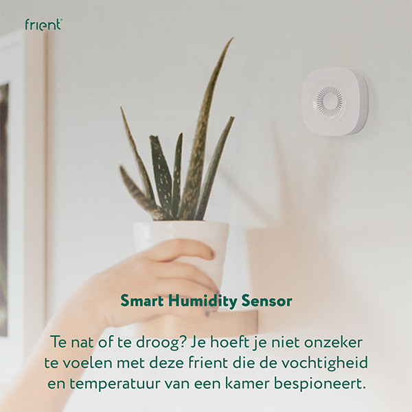 Frient Smart Humidity Sensor | Zigbee 1.2 | Batterij Gevoed | Wit Frient 123led.nl